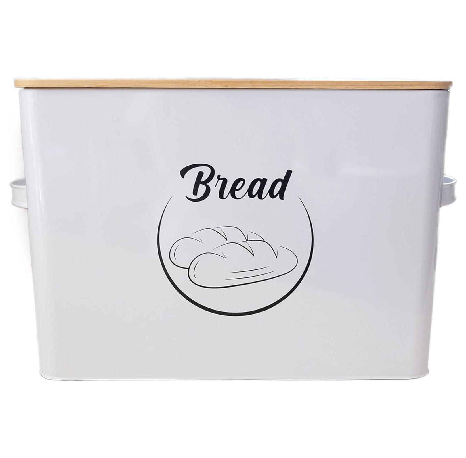 Bread Box | White Farmhouse Bread Box for Kitchen Countertop | Bread ...