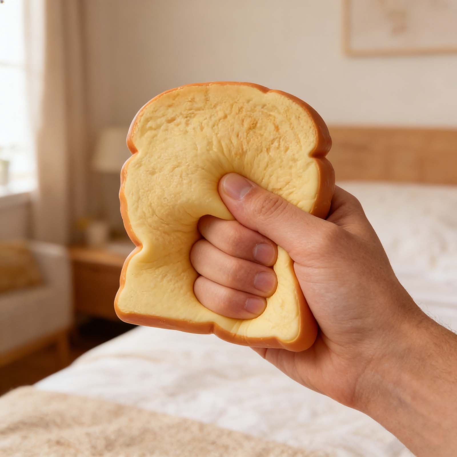 Bread Cake Shape Squeeze Ball Slow Recovery Soft Texture Simulation ...