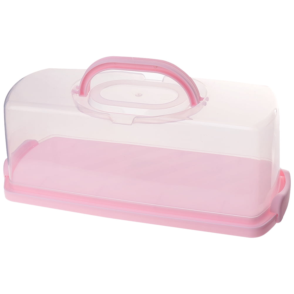 Bread Carrier with Lid and Handle Rectangular Cake - Walmart.com