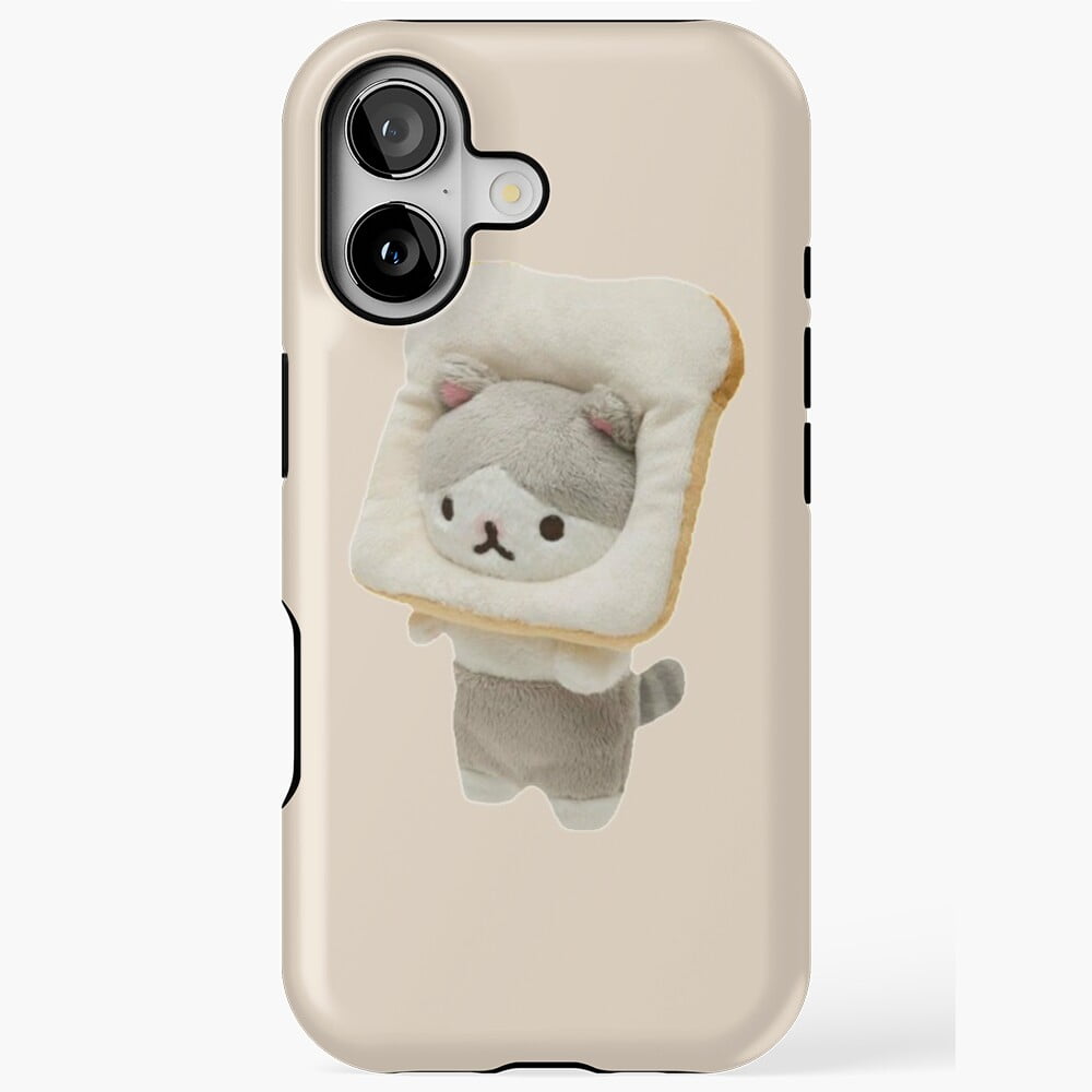 Bread Cat Plushie Cute Whimsical Animal Compatible Phone Case for ...