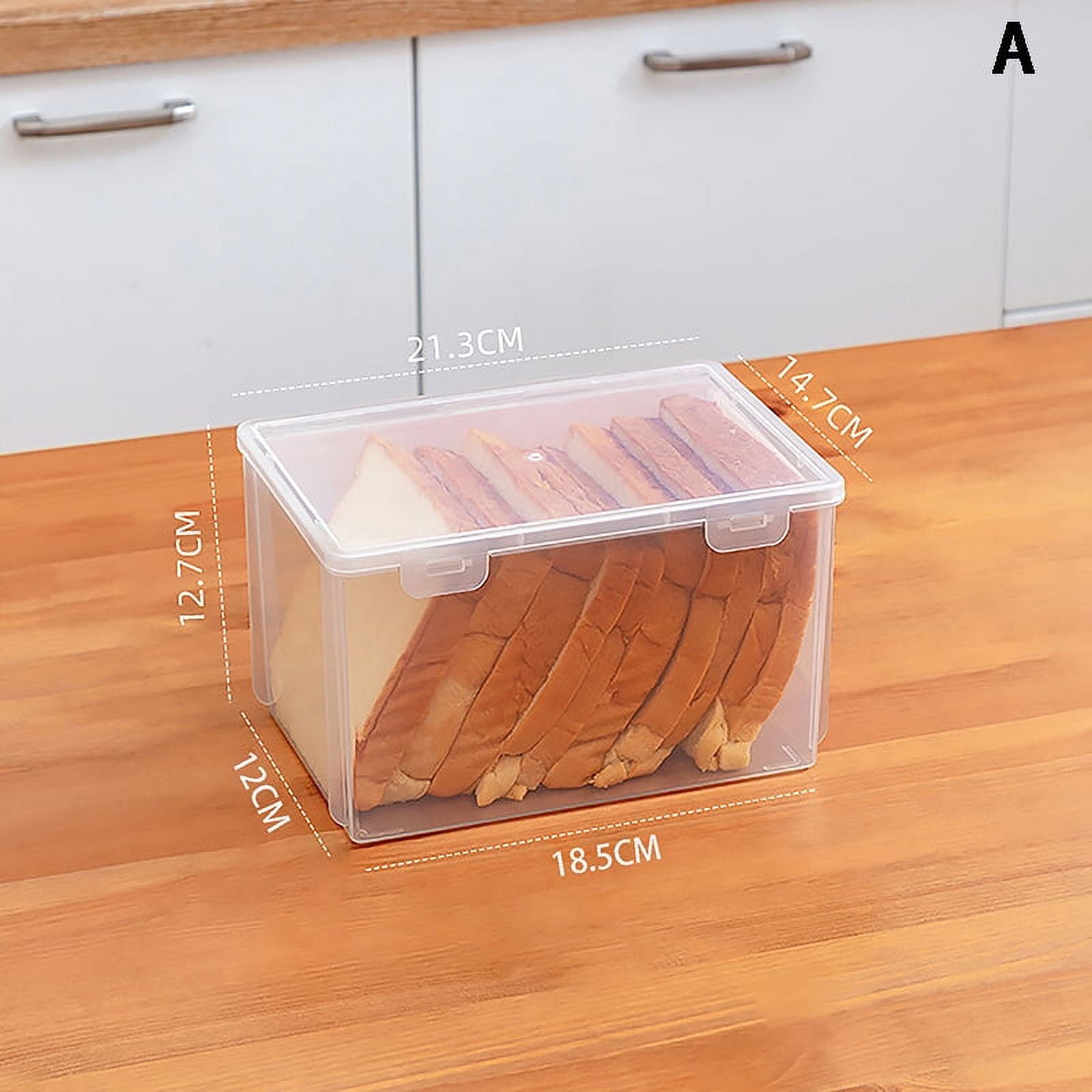 Bread Container Storage Box Kitchen Dispenser Bread Boxes Baking Bread ...