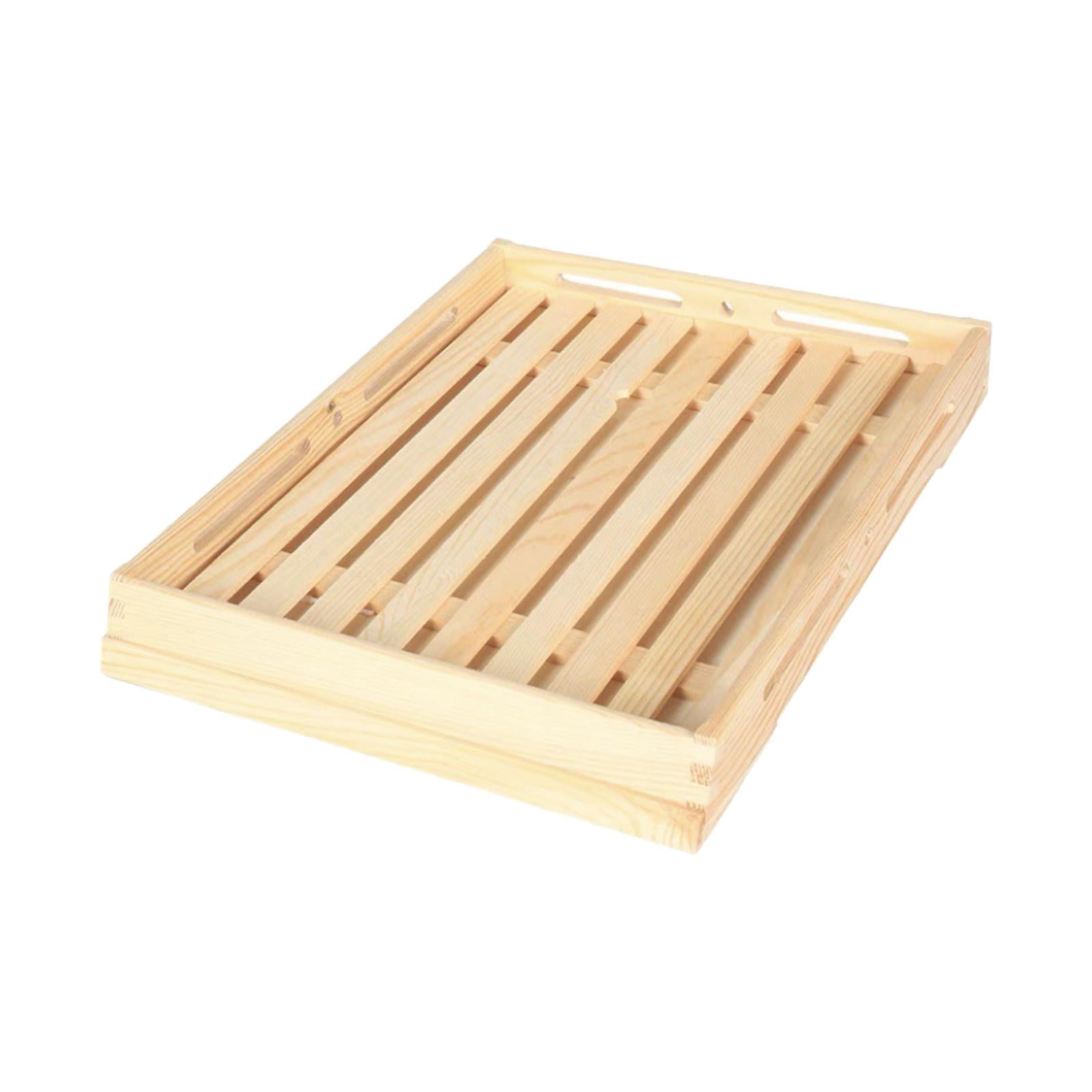 Bread Cutting Board Wood Bread Board Removable Crumb Catcher Bakery ...