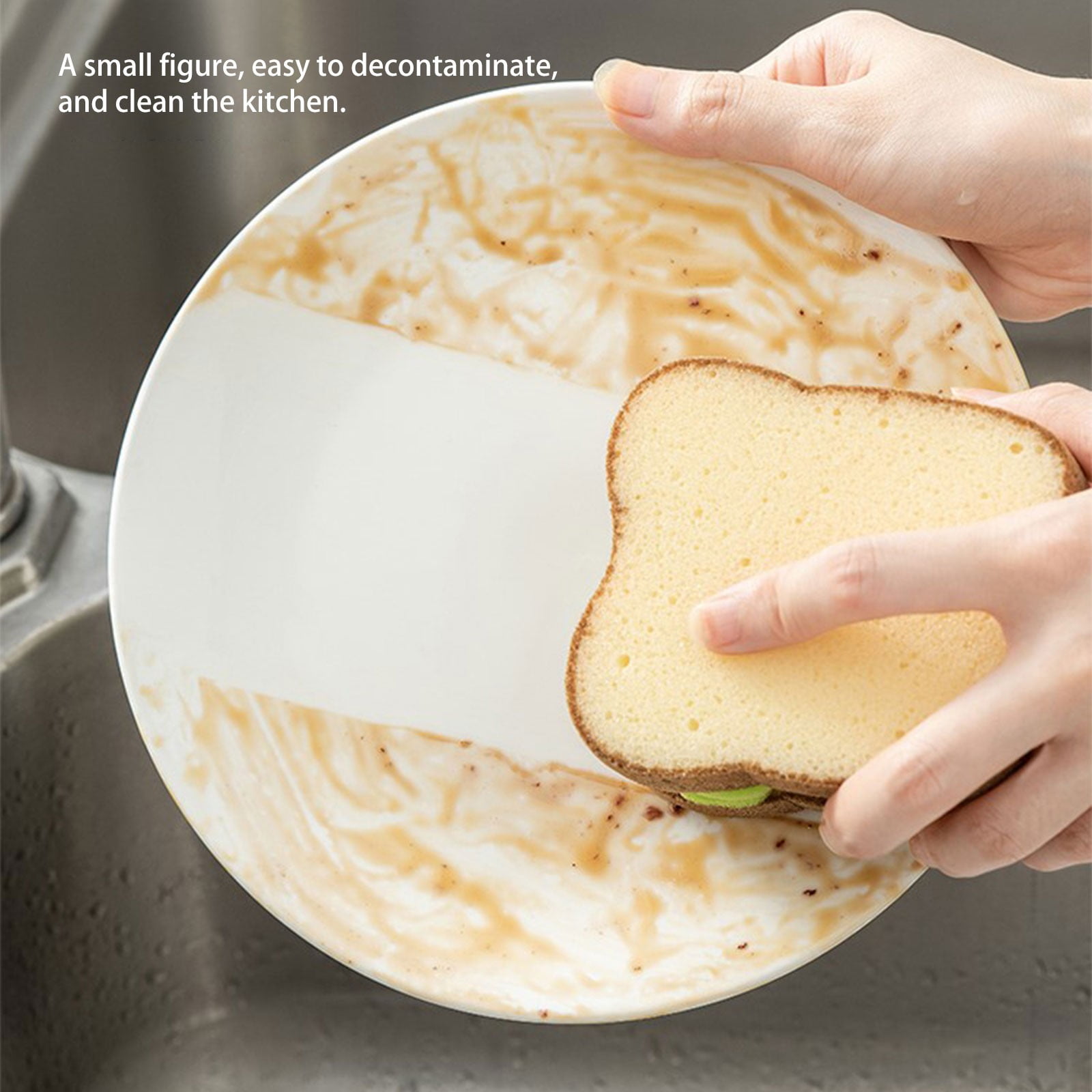 Bread Dishwashing Sponge Effective Cleaning Tool For Dishes And Kitchen ...