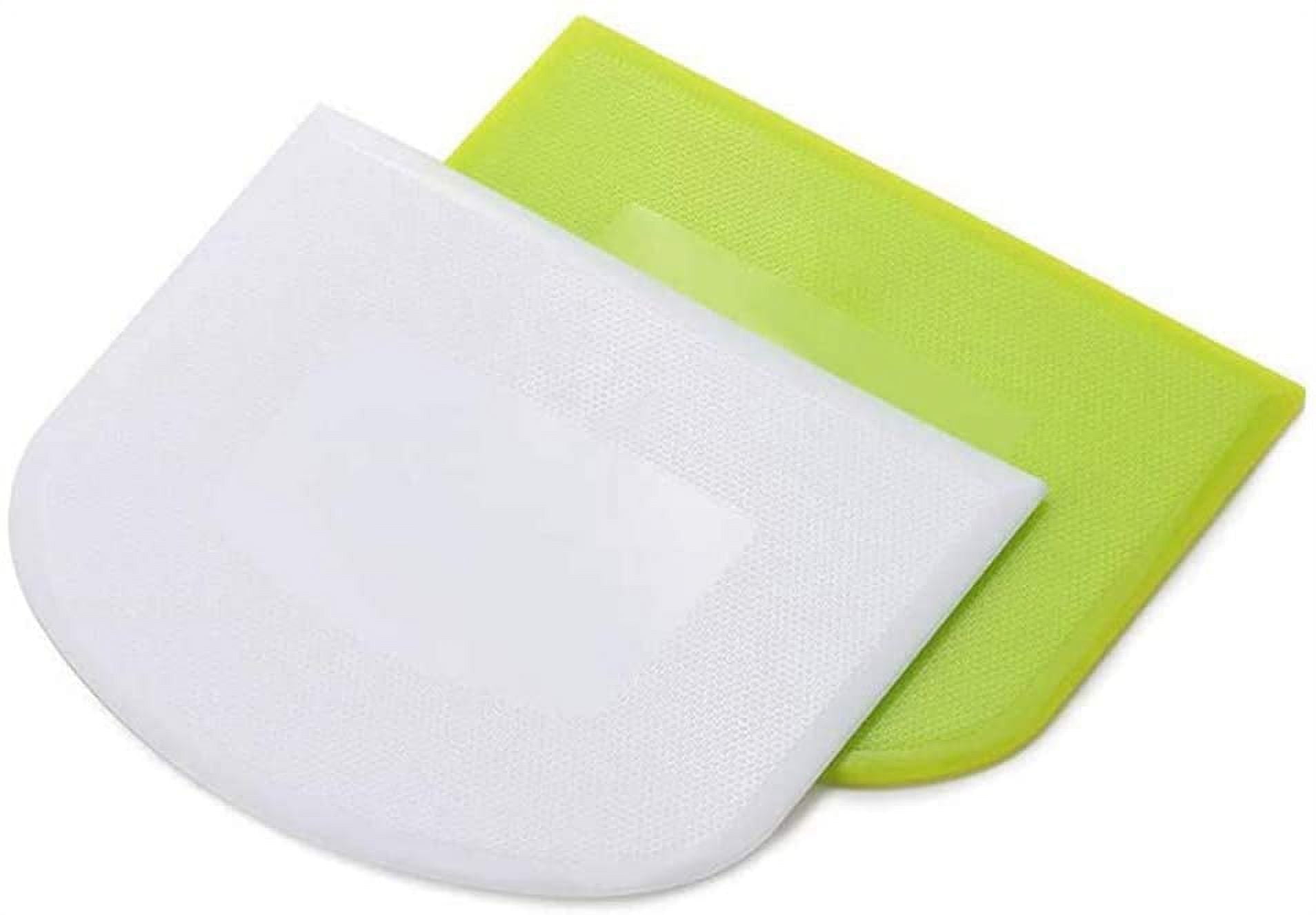 Bakers Bench Scraper, Flexible Plastic Dough Cutter, Kitchen Baking ...