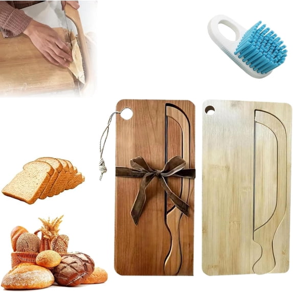 Bread Knife and Cutting Board Set, Sourdough 8 Inch Bread Knife with ...