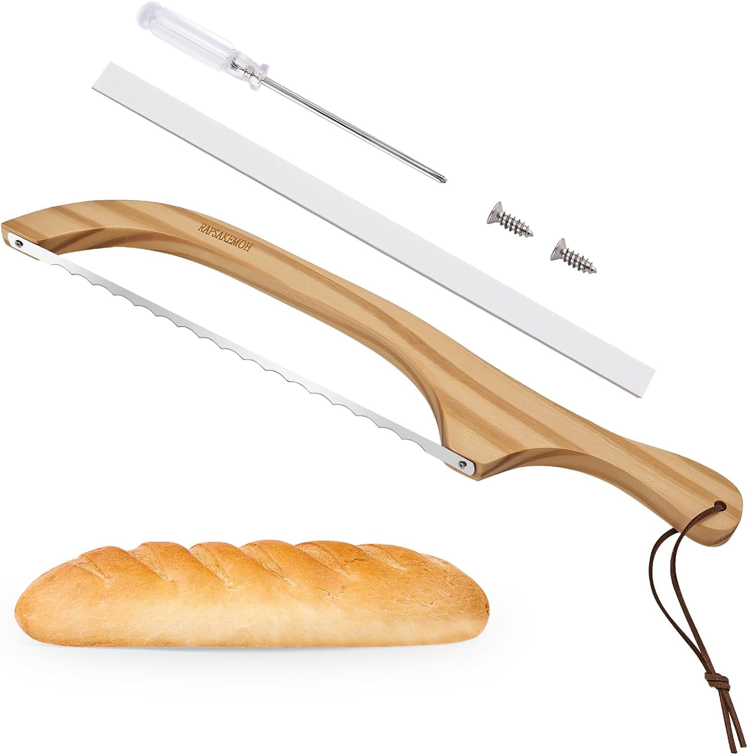 Bread Knife for Homemade Bread,Sourdough bread knife,15.7" Bread slicer ...