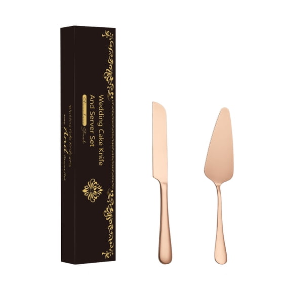 Bread Knife Set, Kadlawus Stainless Steel Bread Knife Cake Knife Set ...