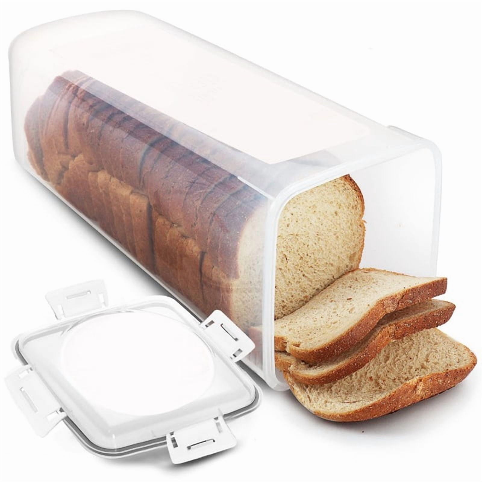 Bread Loaf Container Clear Airtight Bread Box With Lid Sandwich Bread ...
