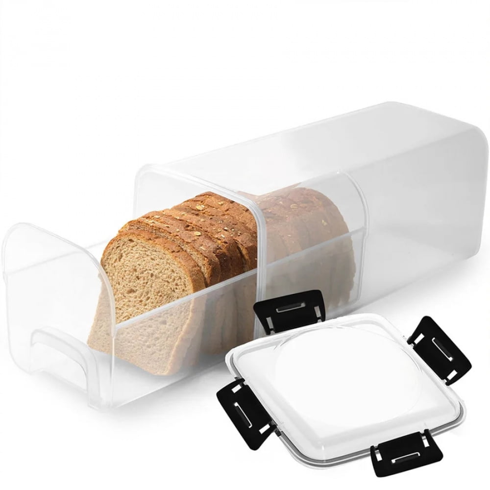 Bread Loaf Container Clear Airtight Bread Box With Lid Sandwich Bread ...