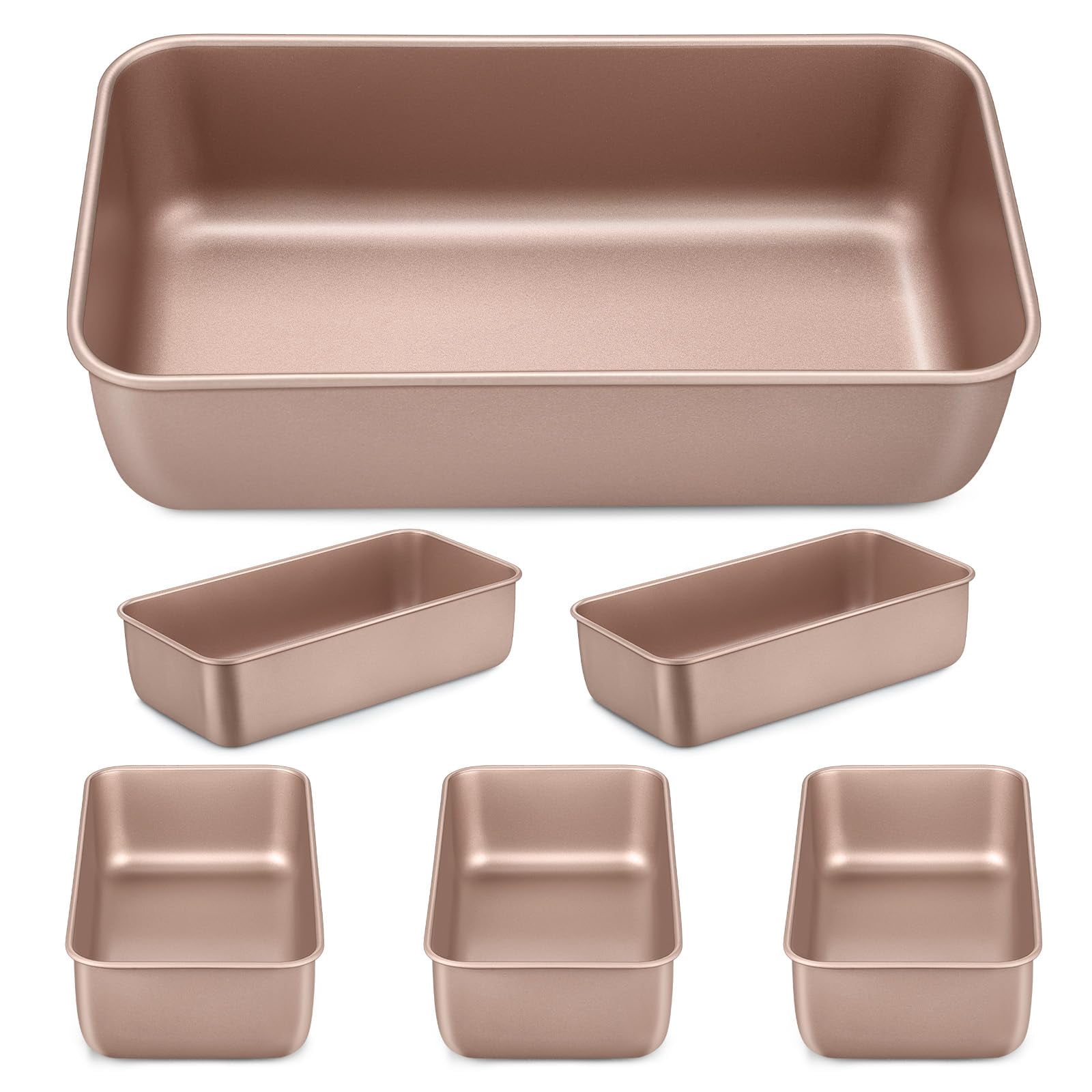 Bread Loaf Pans Set of 12, 9x5 Inch Stainless Steel Baking Pans for ...