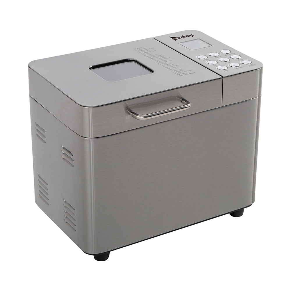 Bread Machine,2LB Stainless Steel Programmable Bread Maker Machine With ...