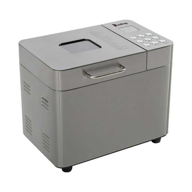 Bread Machine,2LB Stainless Steel Programmable Bread Maker Machine With ...