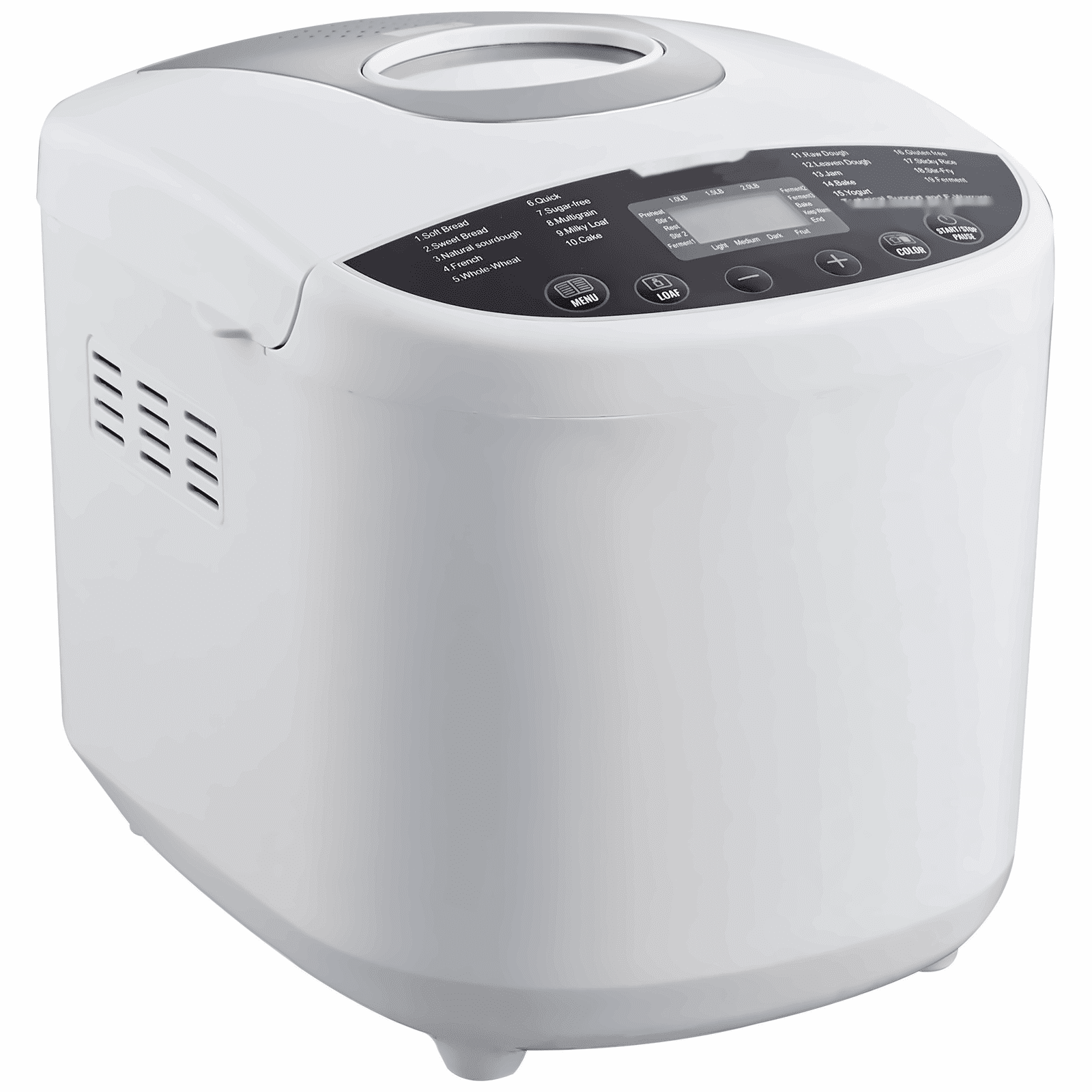 Bread Maker 2LB, 19-in-1 Dough Machine, Gluten-Free Breadmaker, Whole ...