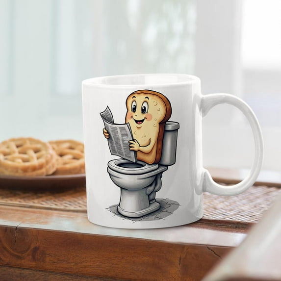 Bread Mug, Funny Bread Coffee Cup, Toast Gift, Joke Present, Bread Tea ...