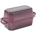 Bread Pan Cast Iron Loaf Pan with Lid Bread Loaf Pan 13x5 Inch Enameled ...