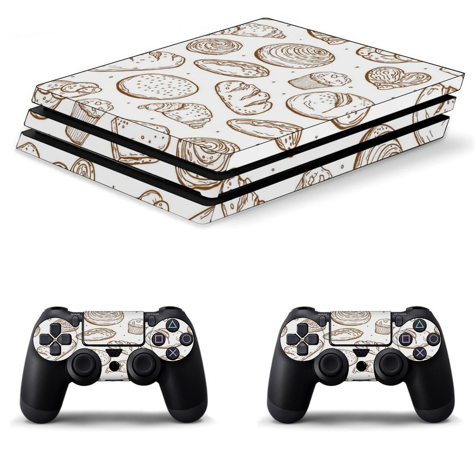 Bread Pattern PS4/PS4 Pro/PS4 Slim Skin Sticker For Console And Controller Skins - Walmart.com