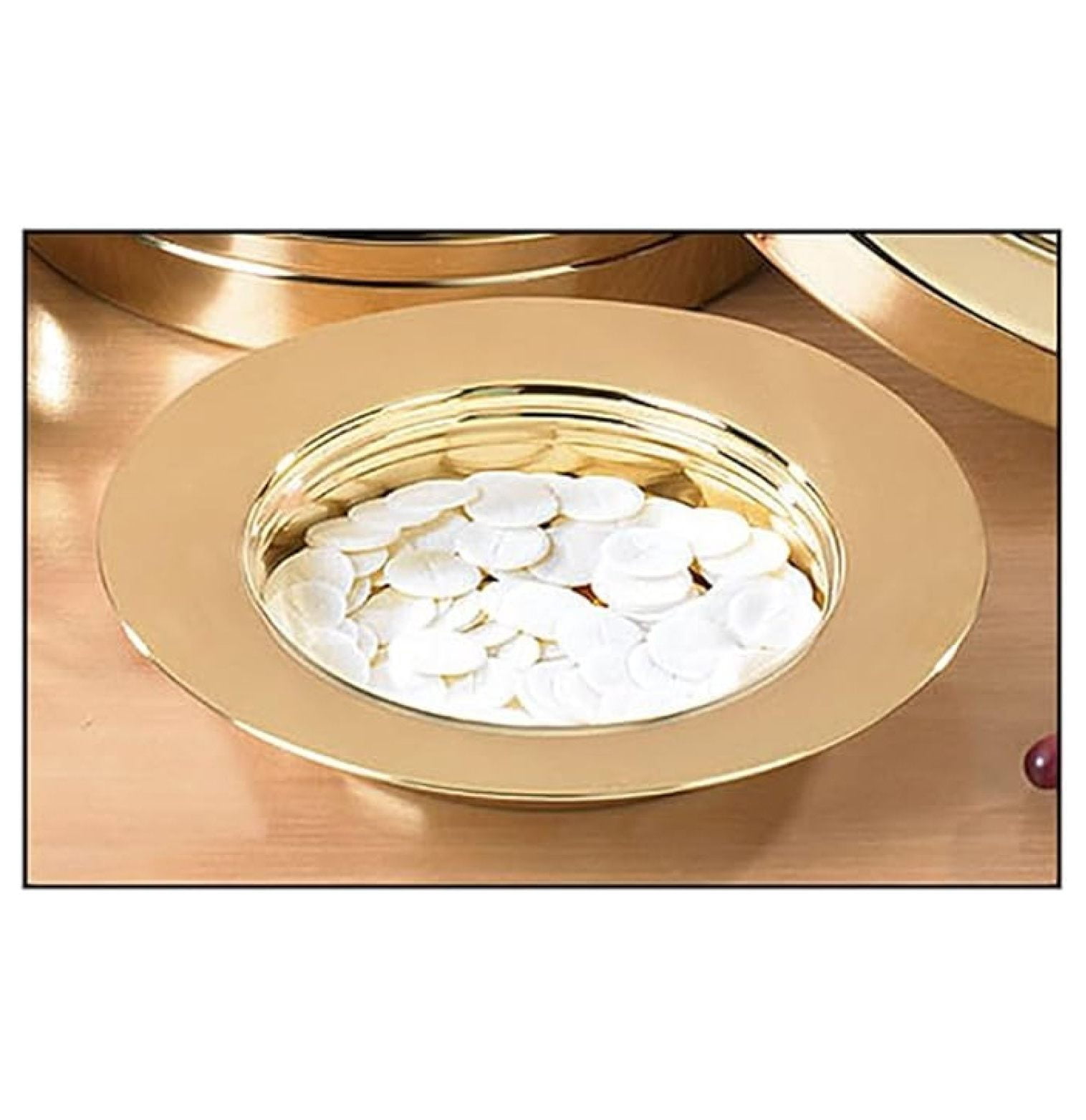Bread Plates - Brass Stacking Tray - Church Supplies - Durable Bread ...