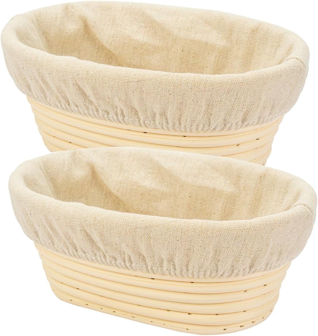 Bread Proofing Baskets 10 inch Oval Shaped Dough Proofing Bowls w ...