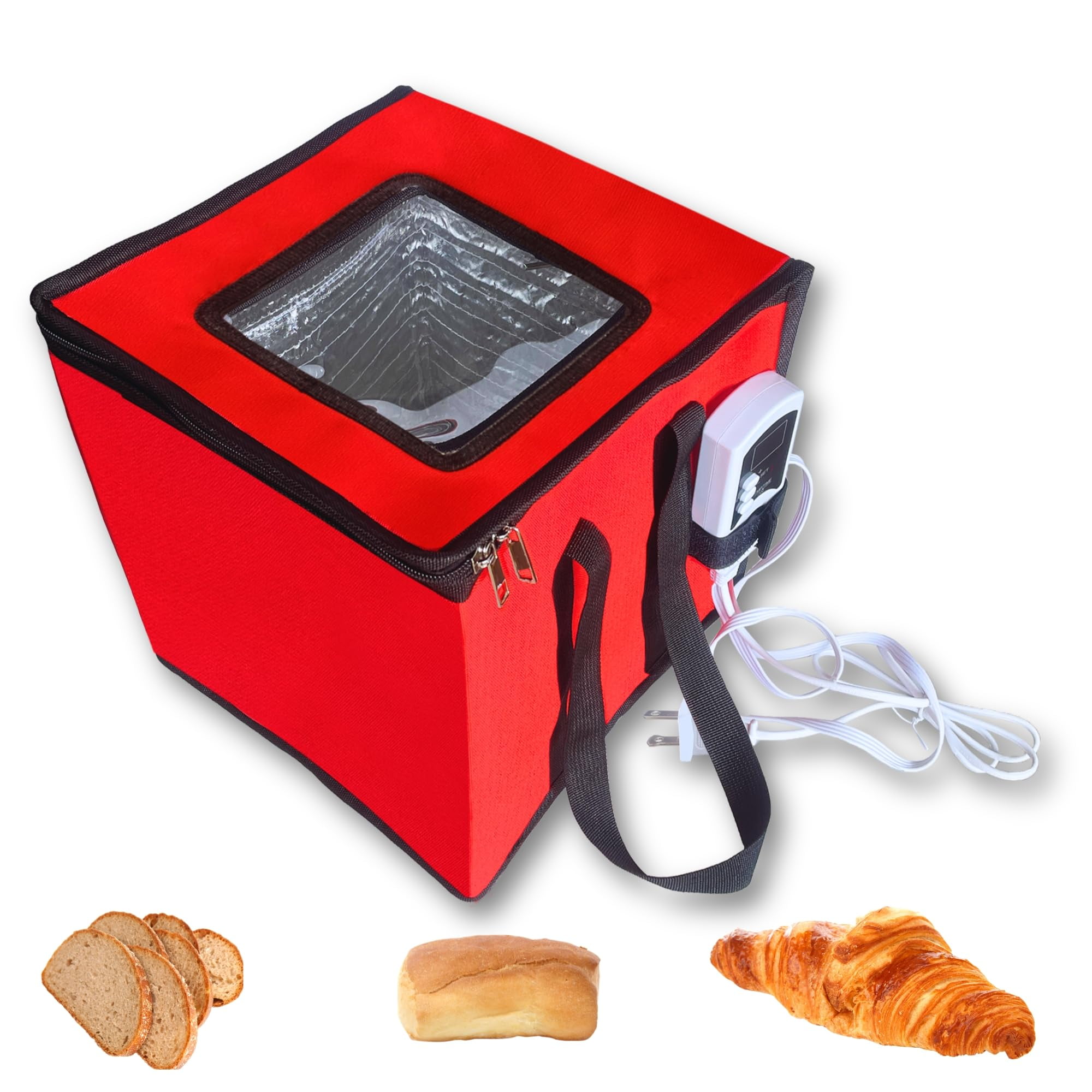 Bread Proofing Box with Heater, Foldable Sourdough Dough Proofer with ...