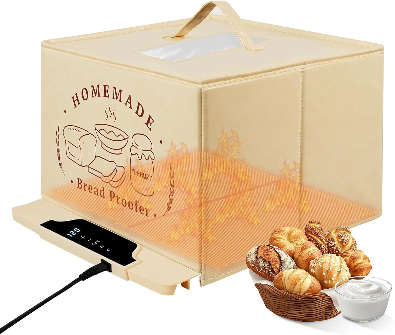 Bread Proofing Box with 85-200?F Control & 12H Timer for , Even Heat ...