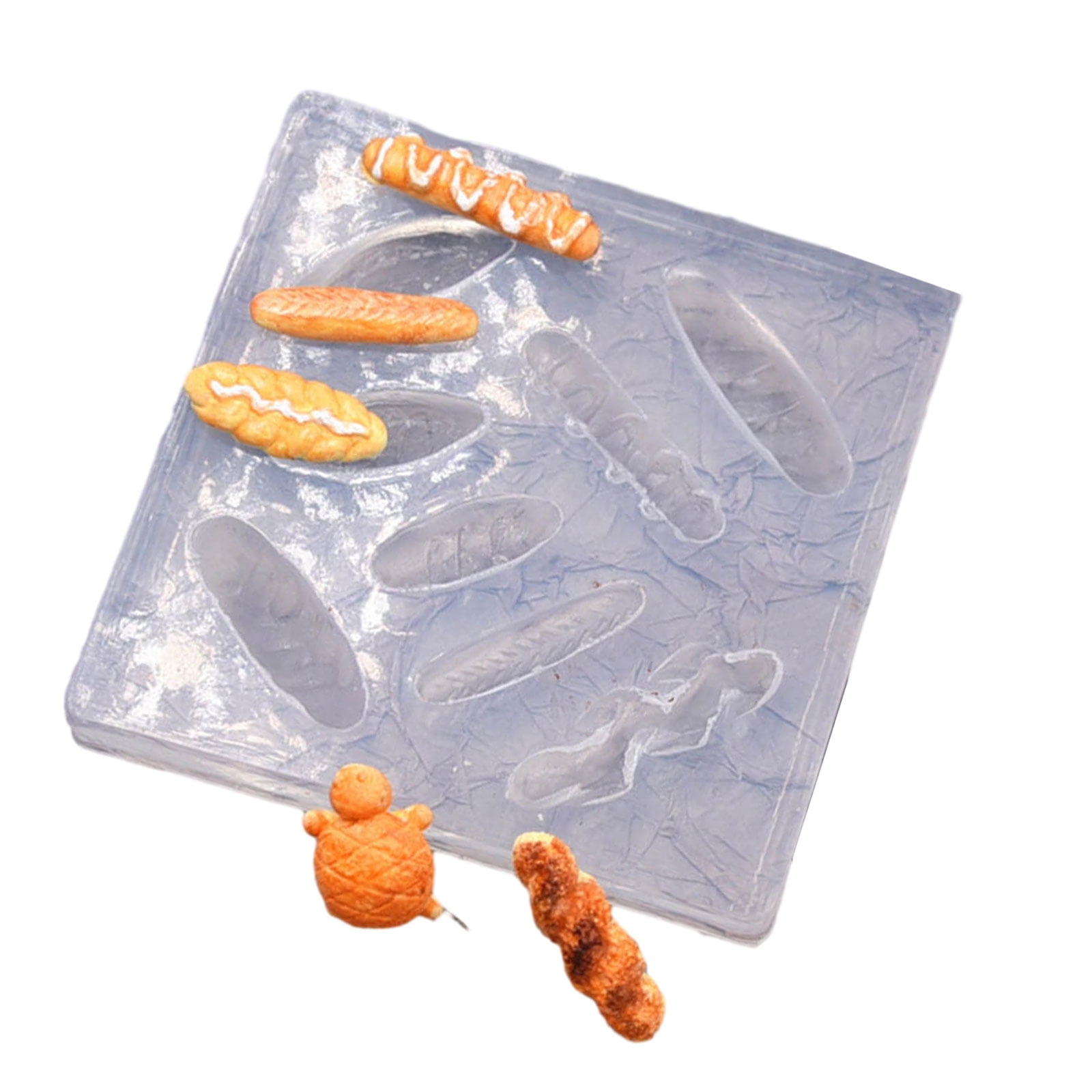 Bread Resin Mold for Fondant Cake Decor Chocolate Jewellery Making ...