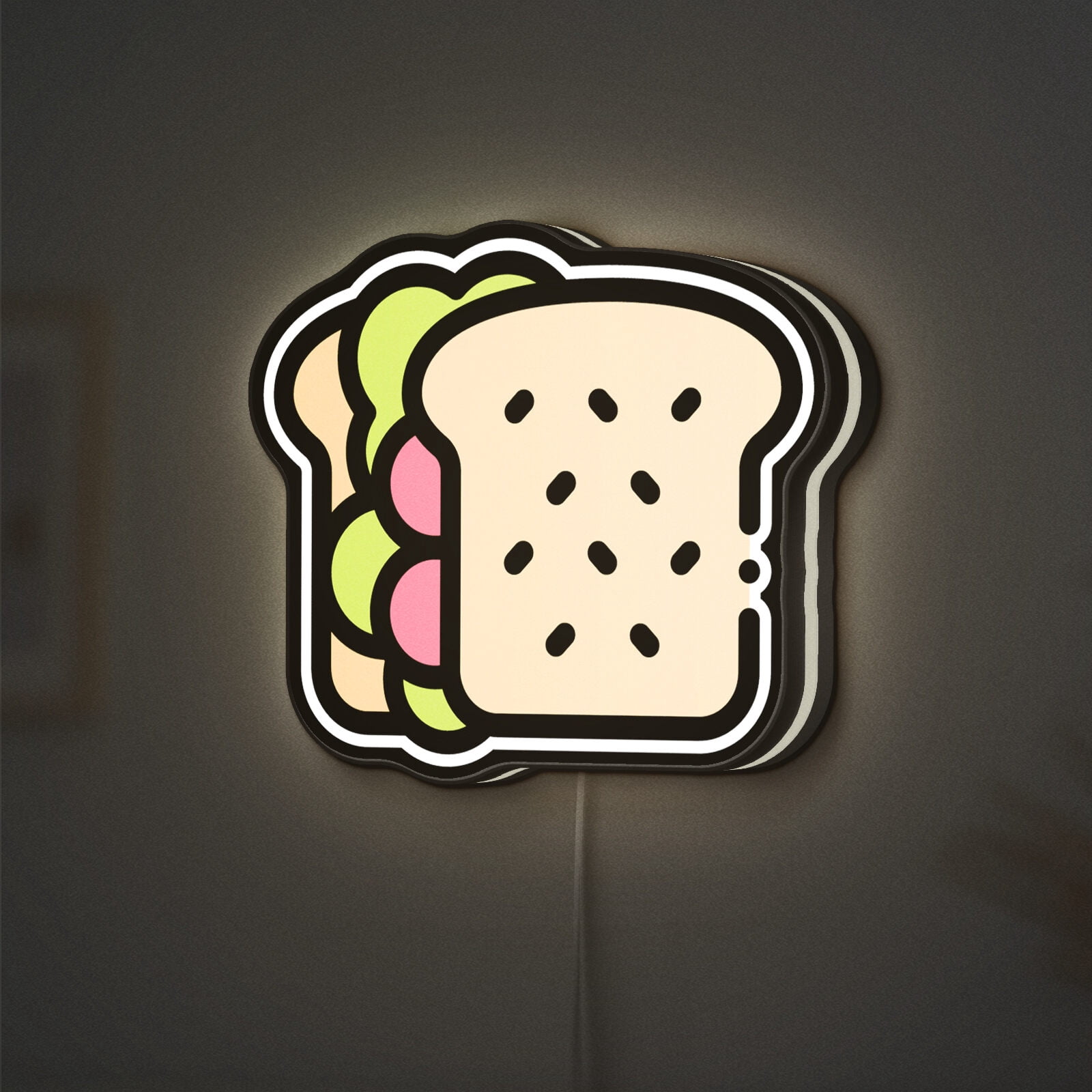 Bread Slice 3D Novelty Light Box for Food and Restaurant Decor ...