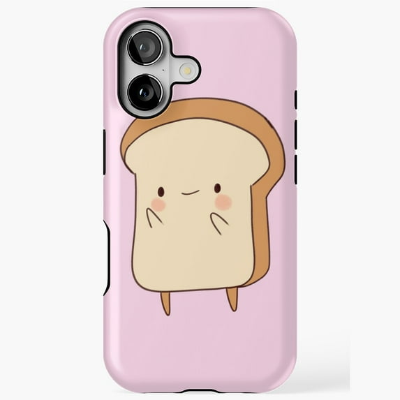 Bread Slice Cute Illustration Cartoon Style Tough Case for iPhone 17 ...