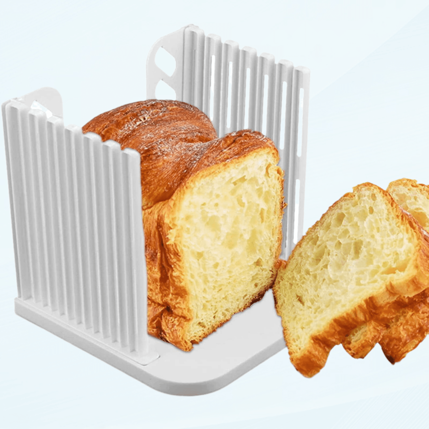Bread Slicer, 10mm/20mm Adjustable Bread Slicer Foldable Bread Slicing ...