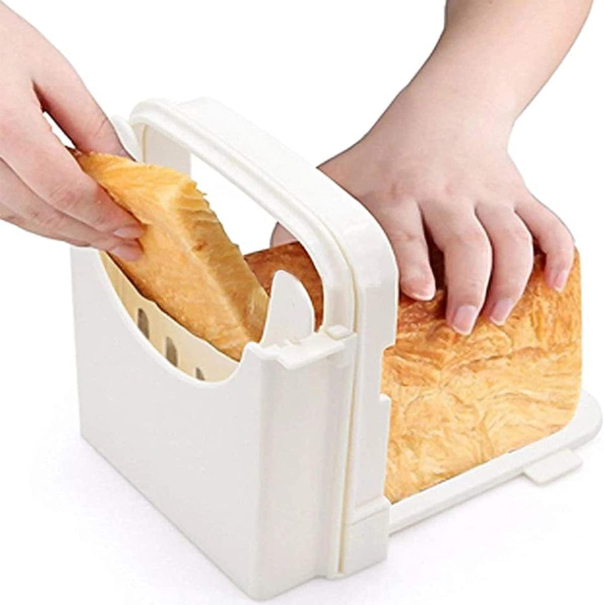 Bread Slicer Foldable Toast Slicer Adjustable Toast Loaf Slicing ...