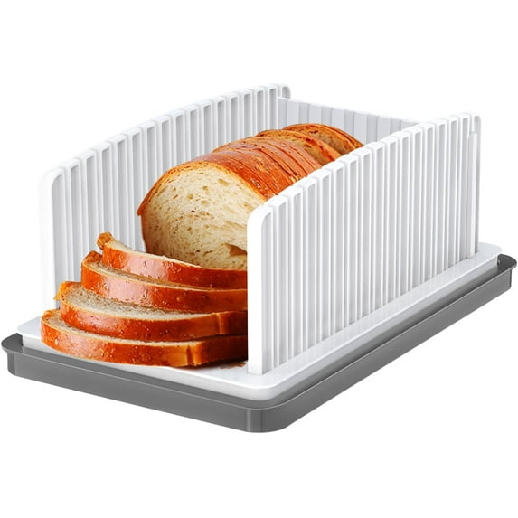 Bread Slicer for Homemade Bread, Adjustable Bread Slicer Guide with ...