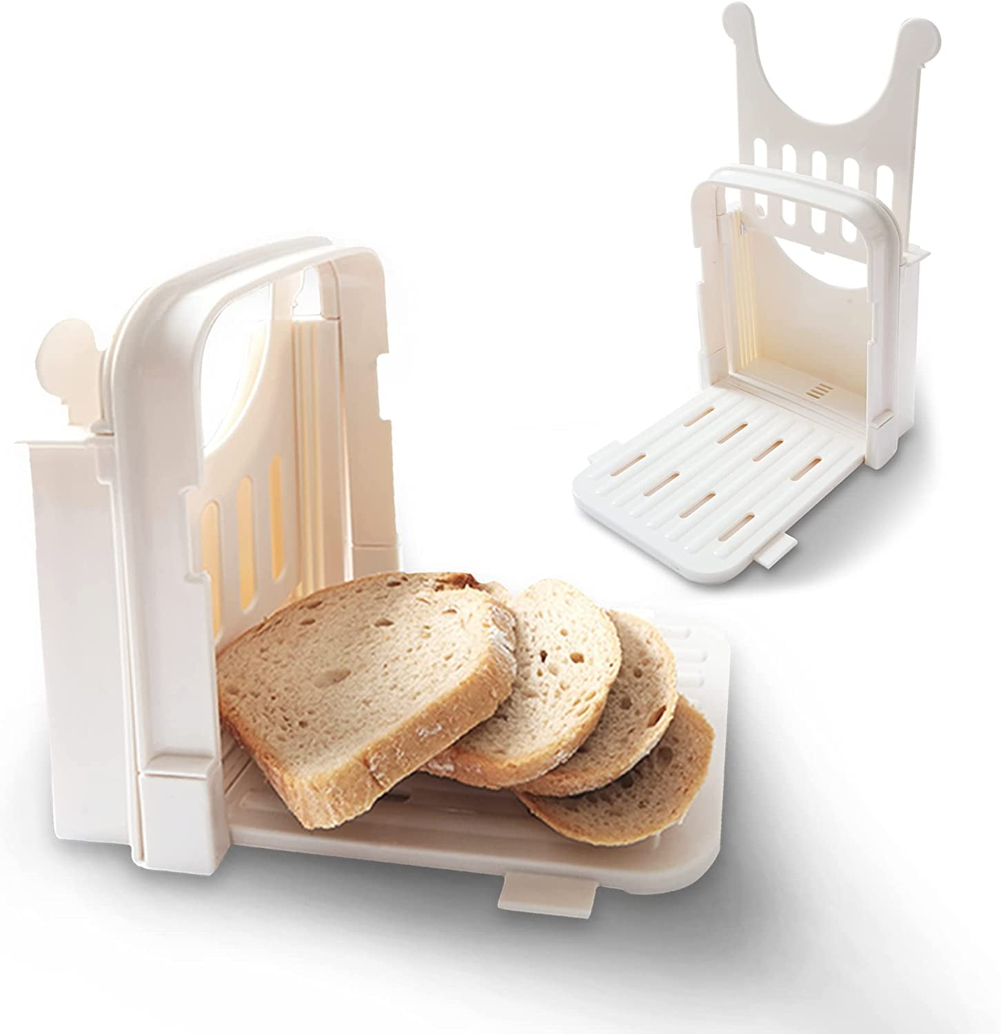 Bread Slicer for Homemade Bread, Plastic Bread Slicer Machine and ...
