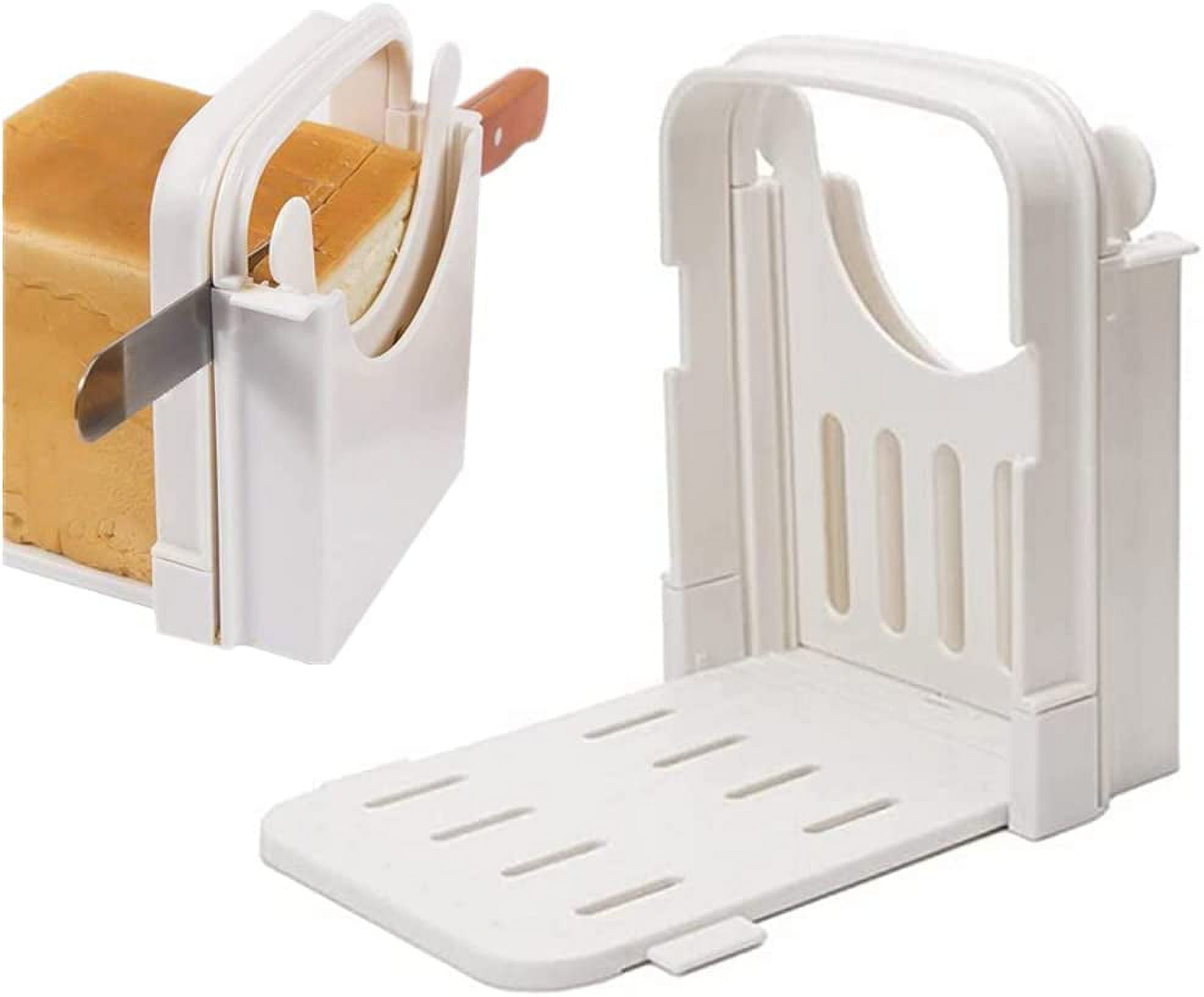 Bread Slicer for Homemade Bread Adjustable 5 Thickness Size Foldable ...