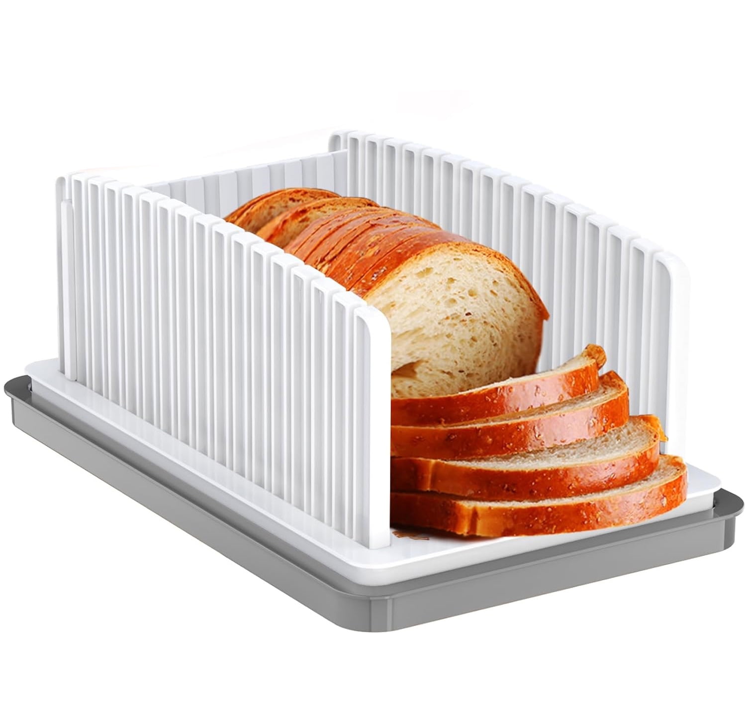 Bread Slicer for Homemade Bread, Bread Slicing Guide Adjustable Width ...