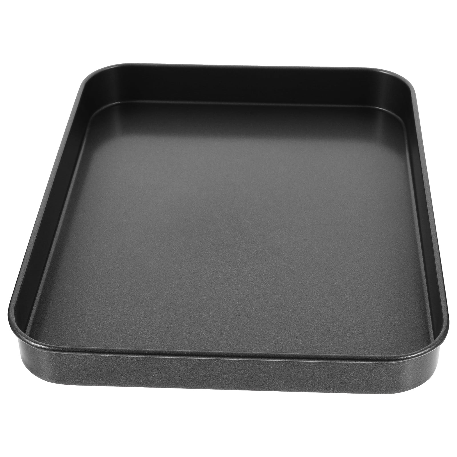 OUNONA European Style Black Aluminum Dessert Tray for Storage Smooth ...