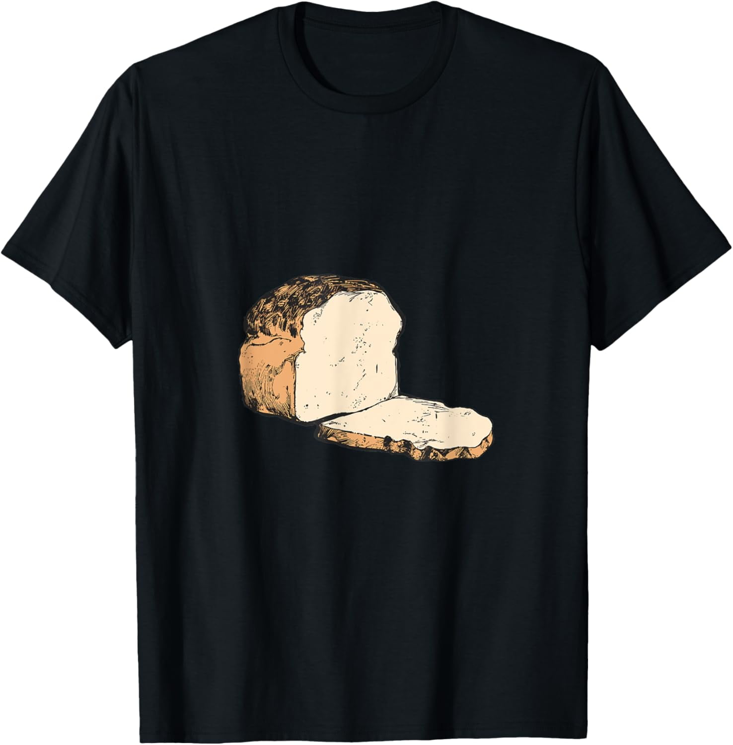 Bread T-Shirt men and women can wear, black, white, gifts - Walmart.com