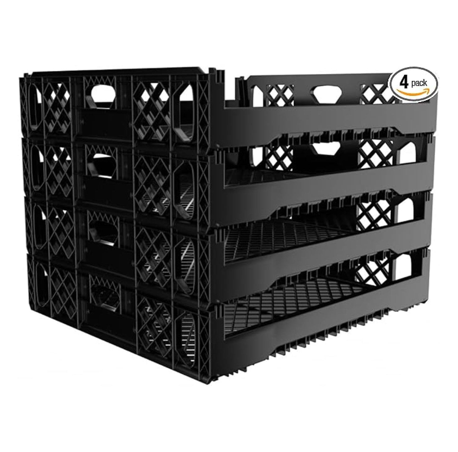 Bread Trays Black 4 Pack - 29x26x6 Inch Industrial Strength Plastic ...