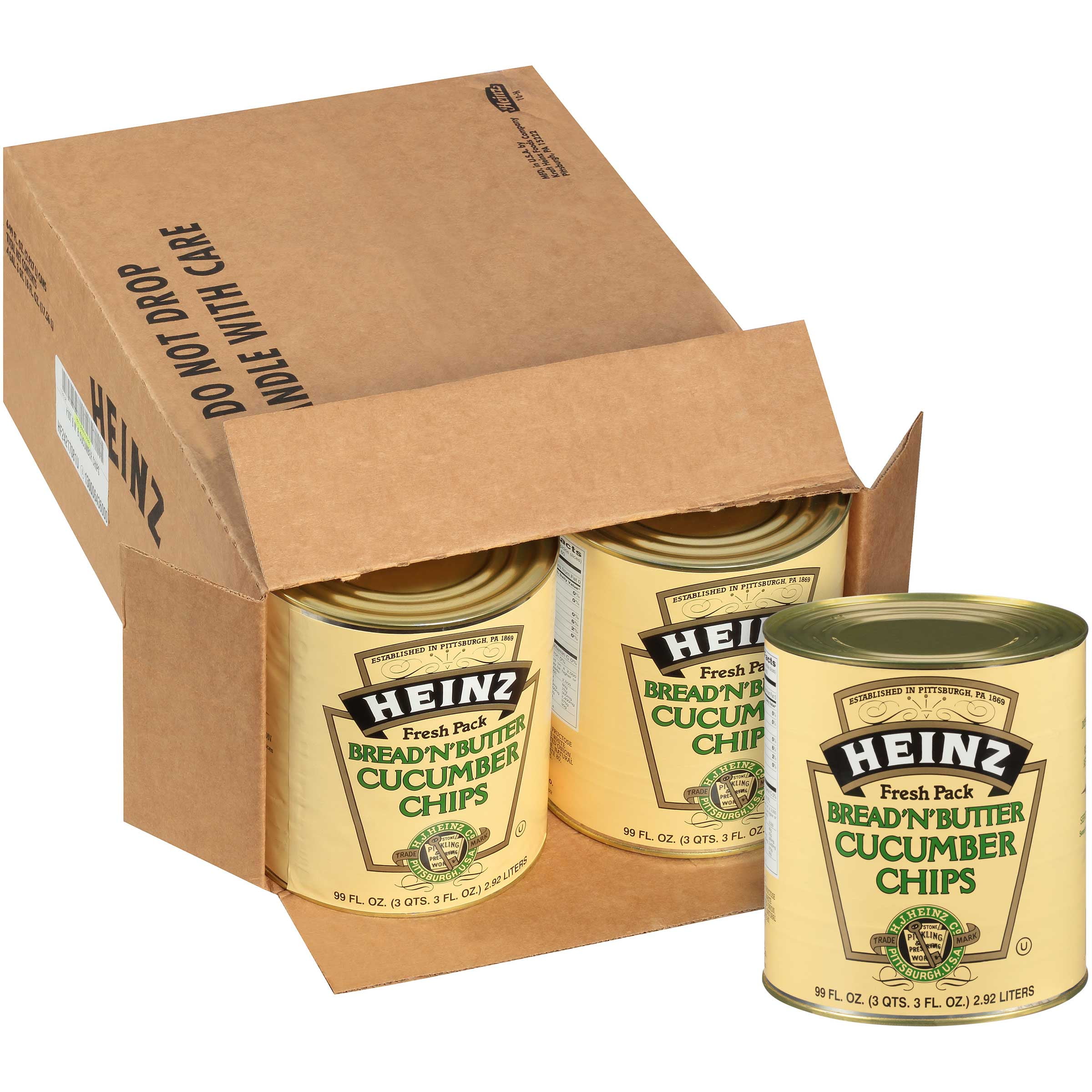 Bread and Butter Cucumber Chips,10 Can -- 6 per case - Walmart.com
