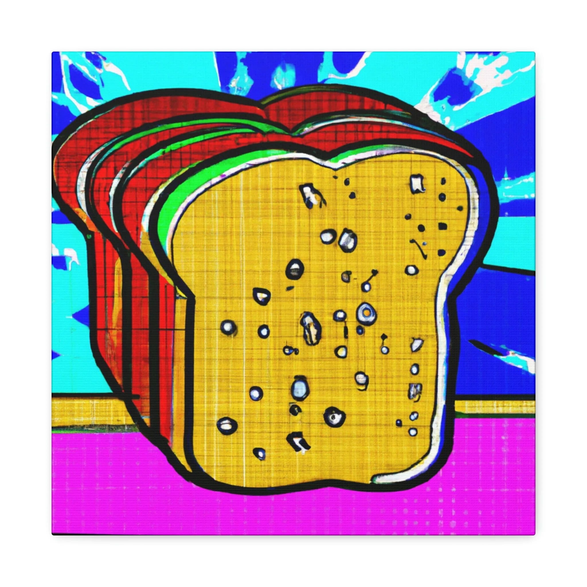 Bread in Pop Art - Canvas - Walmart.com