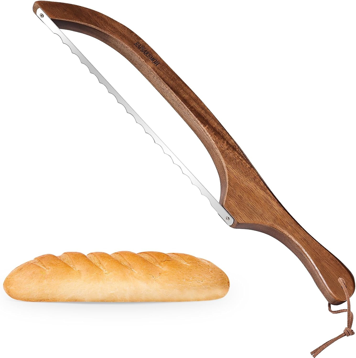 Bread knife, sourdough bread knife, bread slicer for homemade bread, baguette, etc., can cut ...