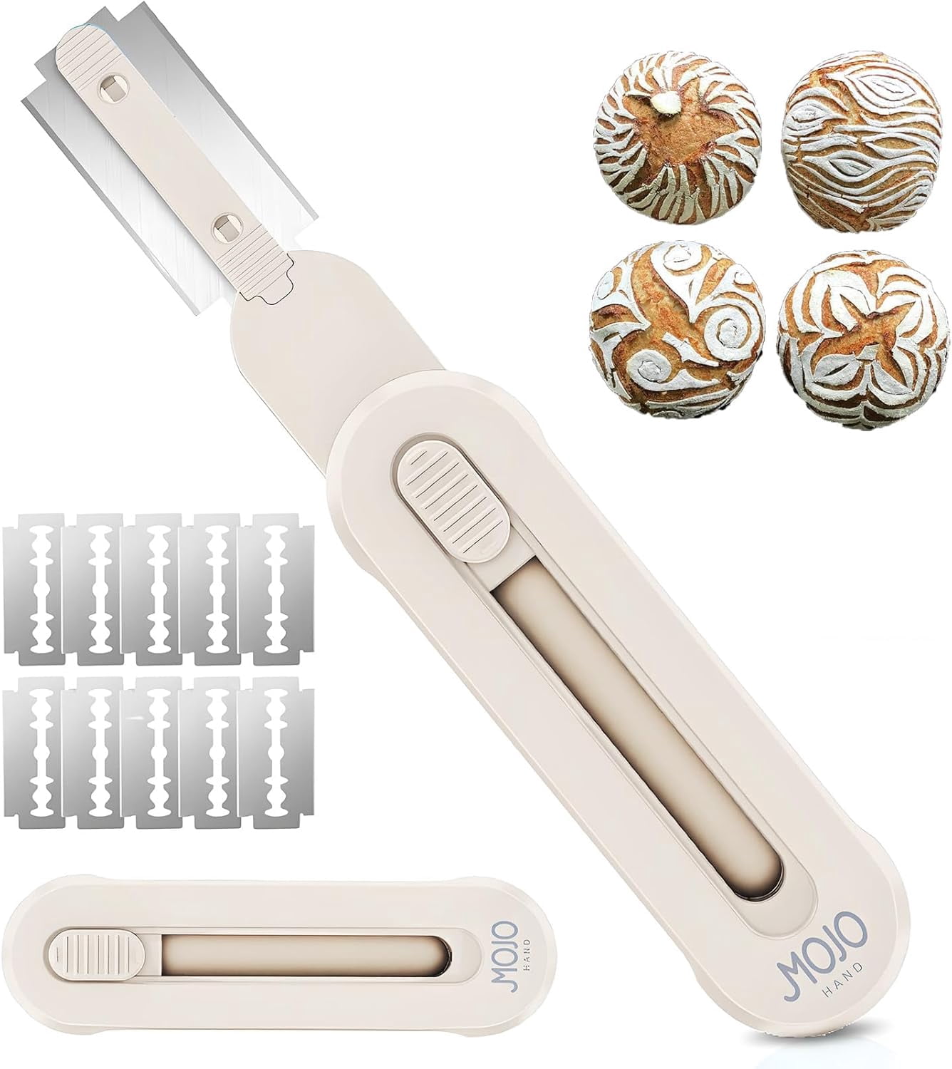 Bread lame for Dough, Magnetic & Reusable Lame Dough Scoring Tool, Anti ...