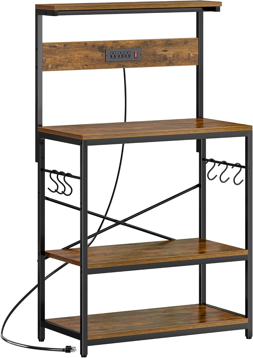 Bread rack with power outlet, microwave rack, 31.5 X 16.5 inch large ...