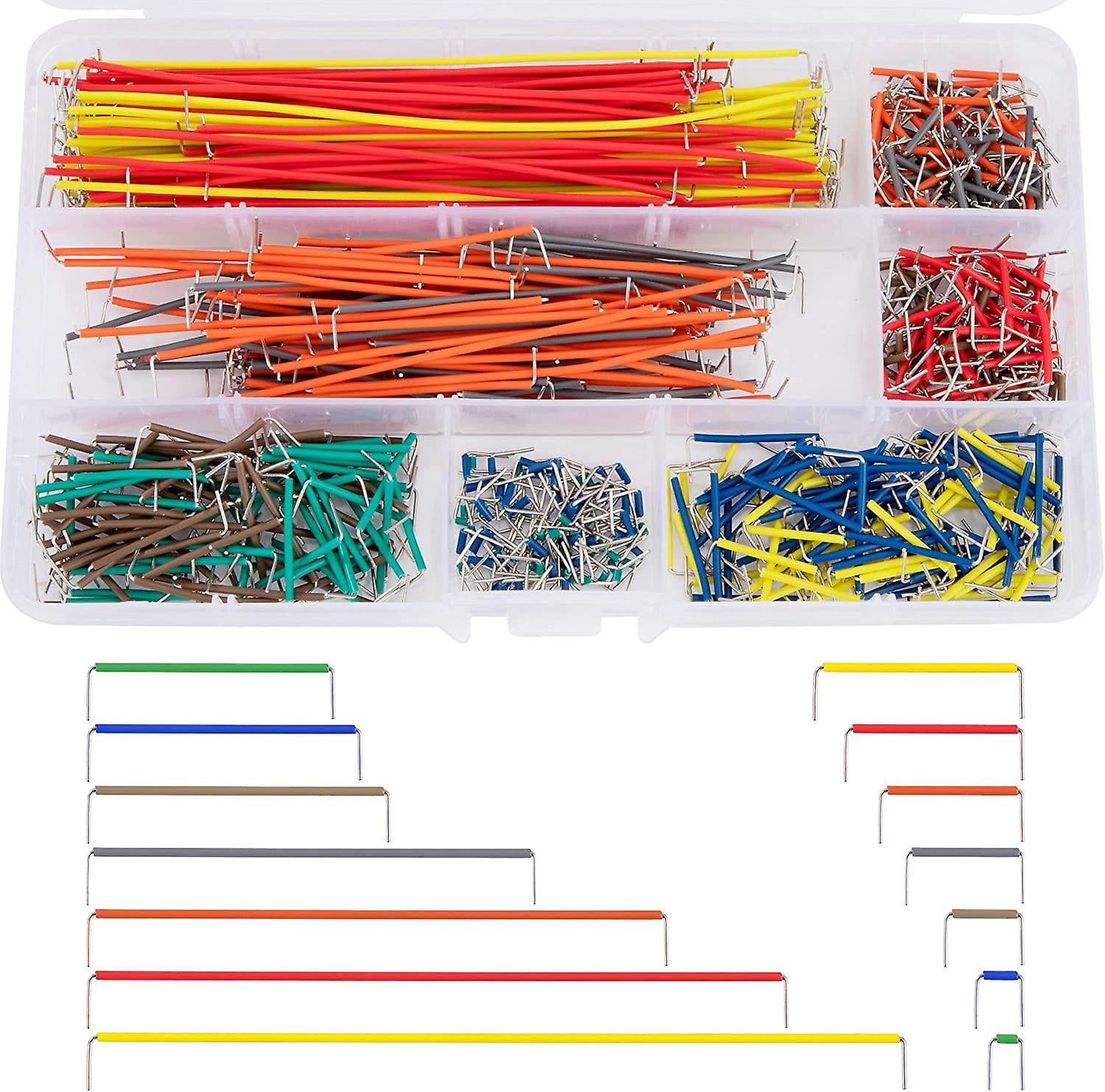 Breadboard Jumper Cable Wire Kit Mle Vers Mle 14 Assorties Longueur ...