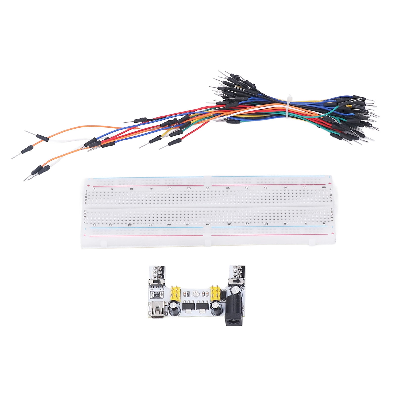Breadboard Kit Electric 830 Tie Points for Beginner Starter with Power ...