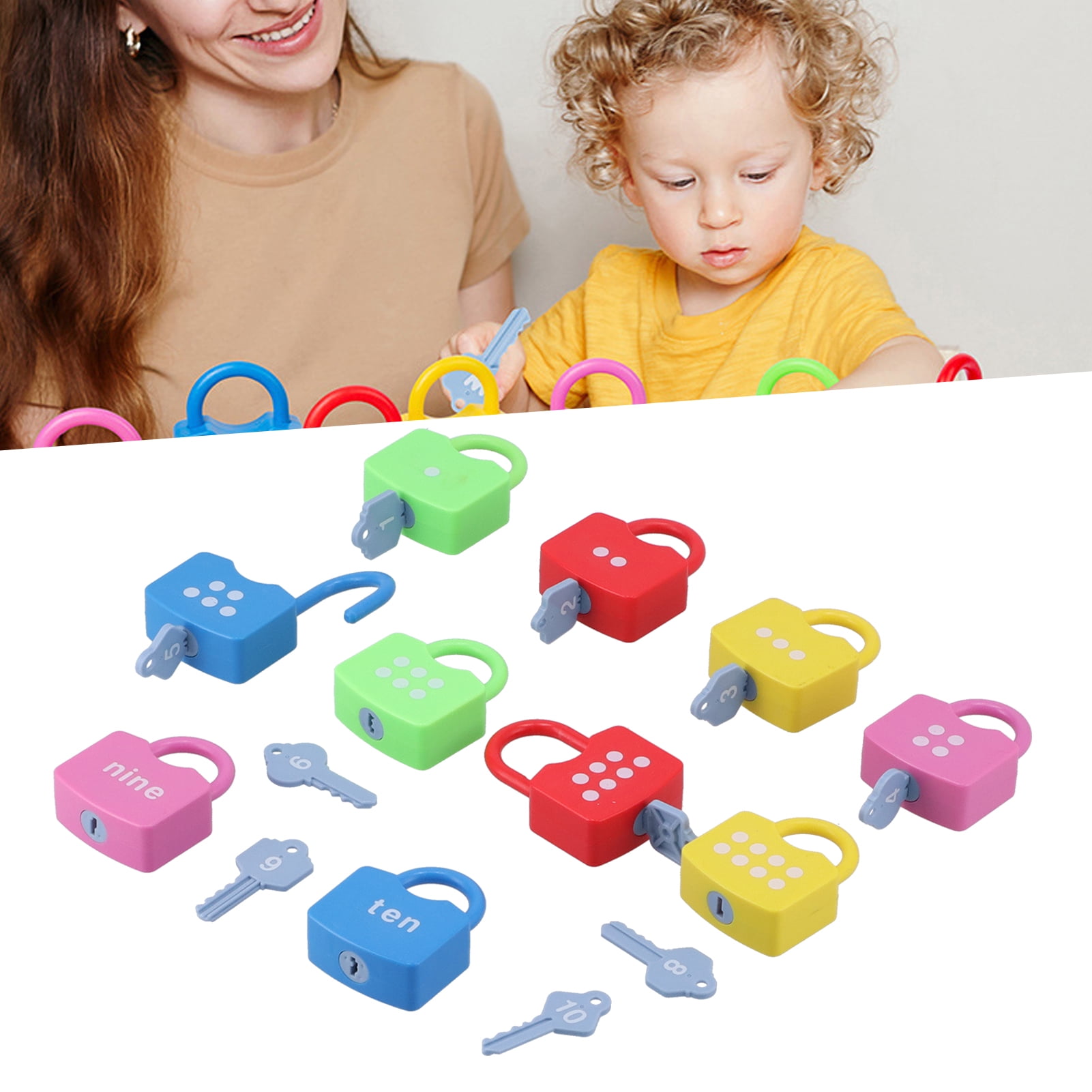 Breadeep Learning Locks Alphabet Toys Educational Learning Locks ...