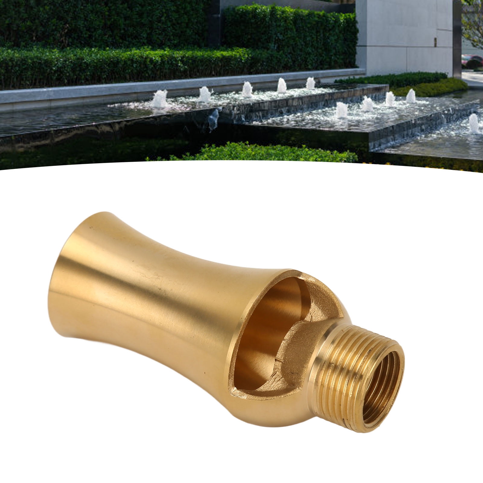 Breadeep Pond Sprinkler Water Fountain Nozzle Copper Ice Tower Cascade ...
