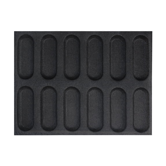 Breads Baking Trays for 12 Breads Silicone Bread Baking Moulds Non ...