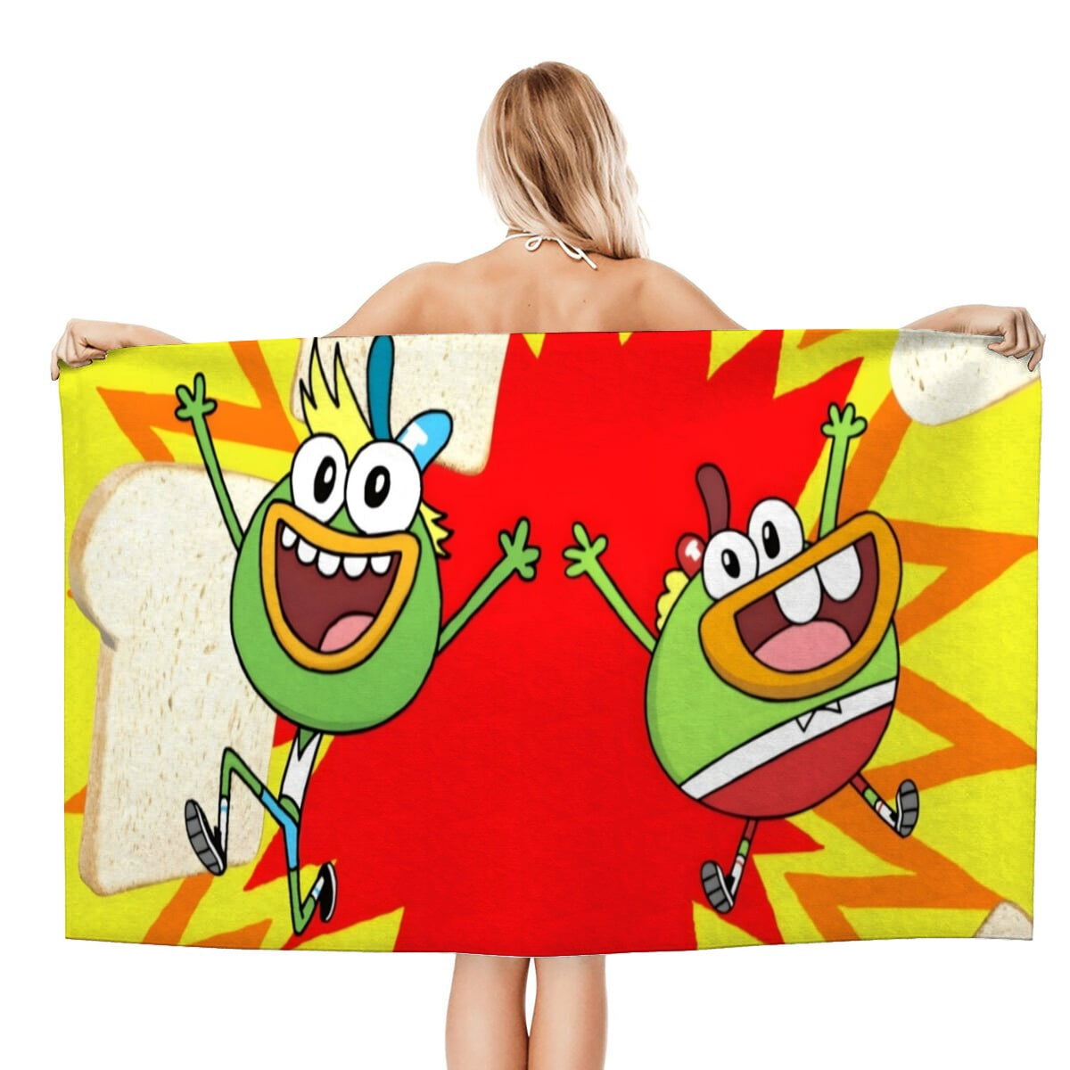 Breadwinners Microfiber Beach Towel for Kids - (29x58 inches ...