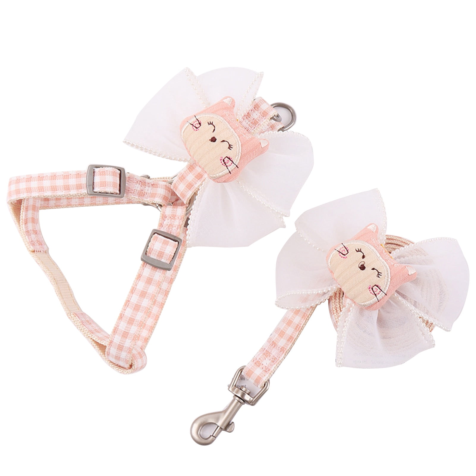 Break-Away Cat Harness Rope - Bow-Knot Decoration - Traction Tool - Cat ...