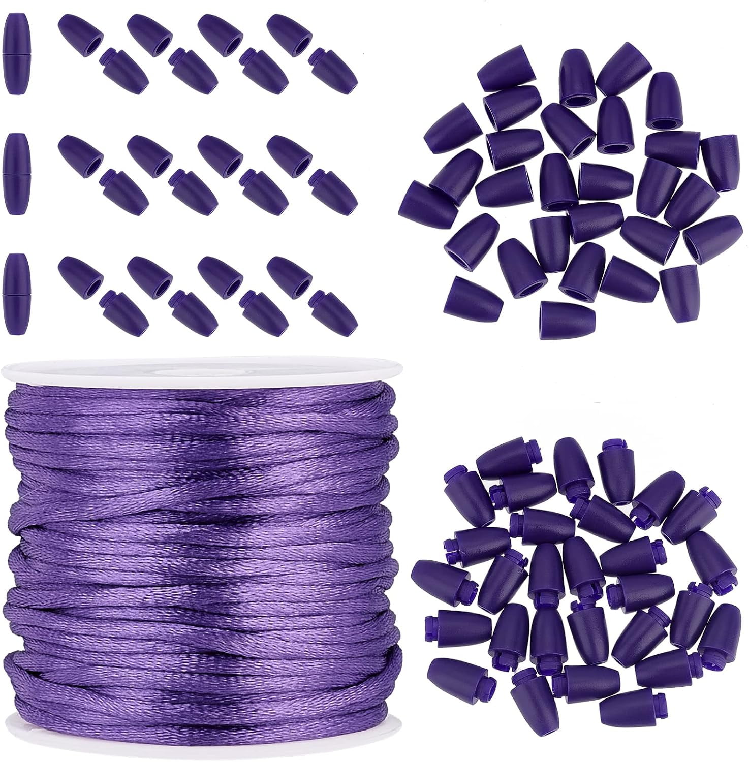 Break Away Clasp Buckle 30 set Purple 24mm Breakaway Safety Clasps ...