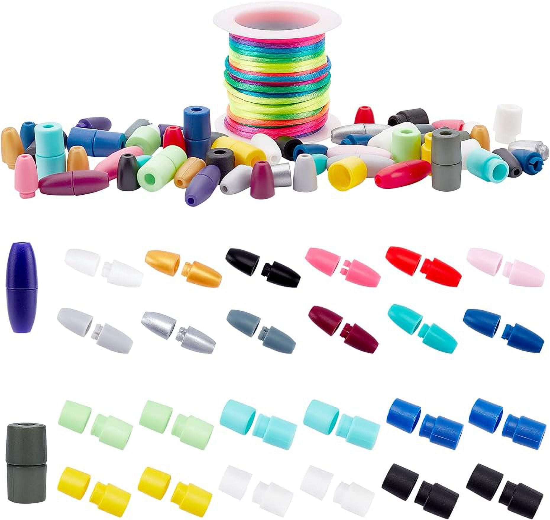 Break Away Safety Clasp Buckle 40 Set 20 Styles Plastic Bead Barrel ...